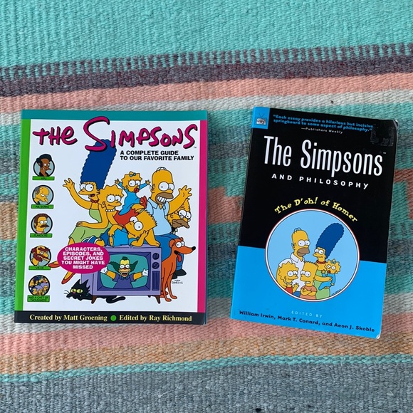 simpsons | Accents | Vintage Set Of 2 Simpsons Books C 997 C 201 | Poshmark